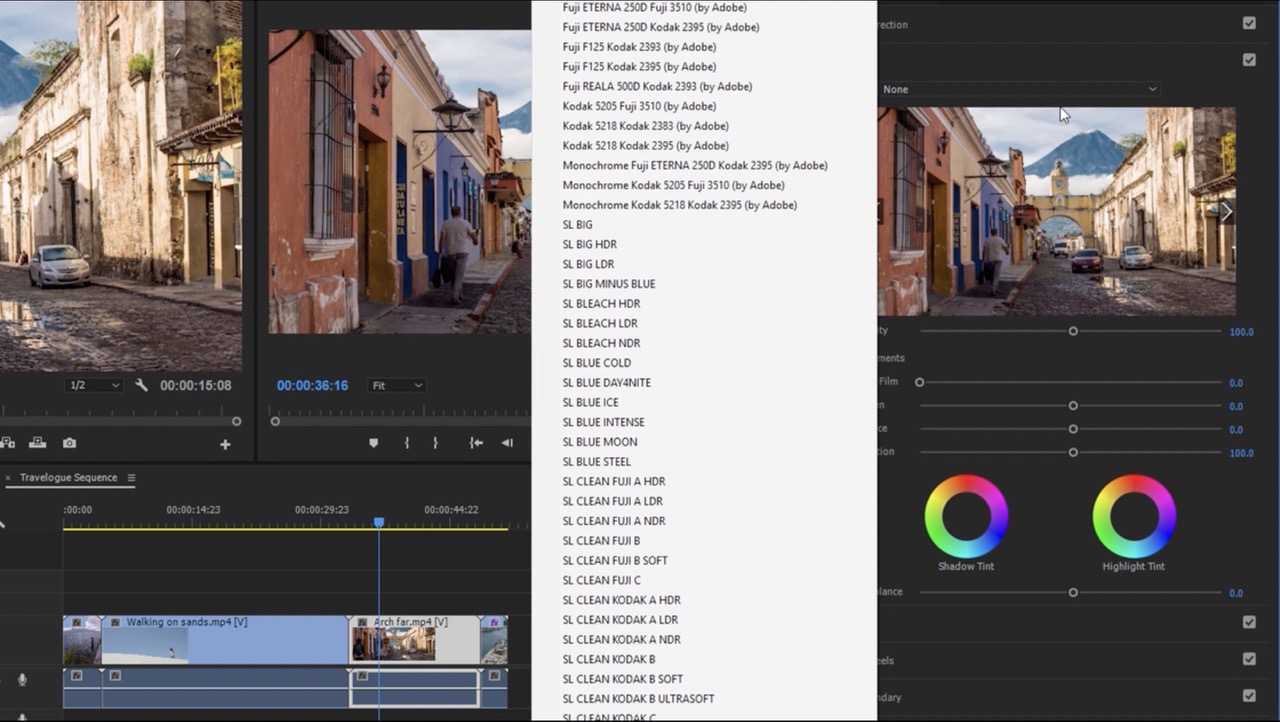 Apply a Look to a clip - Template Premiere Pro Free