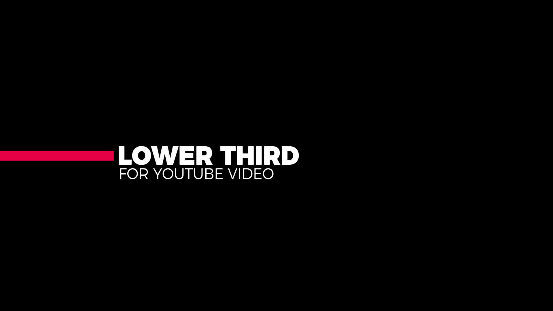 Elegant lower third coming from left - Template Premiere Pro Free