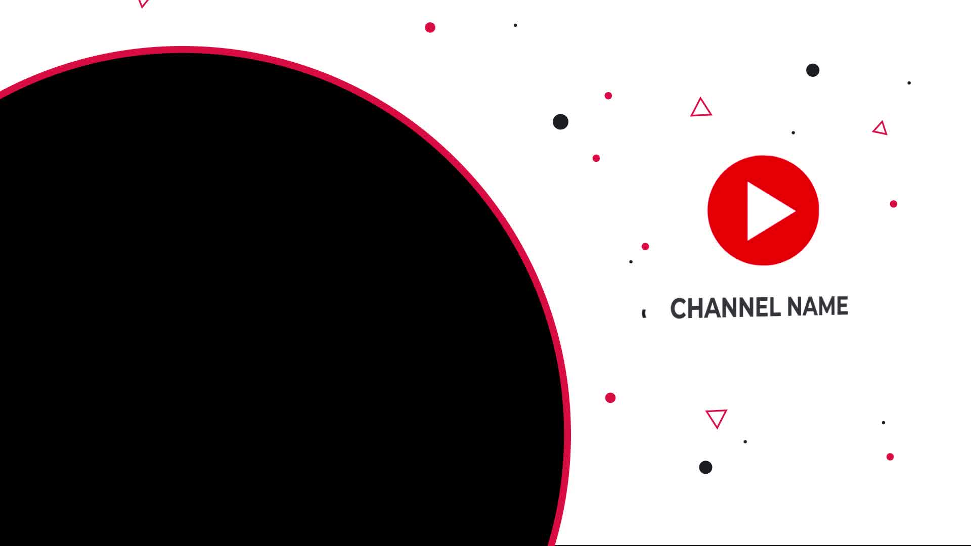 Large Play Button Opener - Template Premiere Pro Free