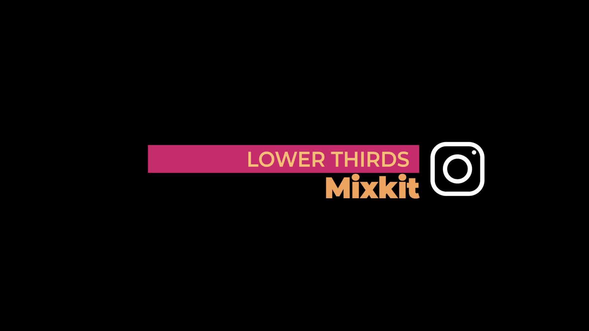 Retro Instagram Lower-third - Template Premiere Pro Free