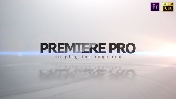 Clean Logo On Ripple - Template Premiere Pro Free
