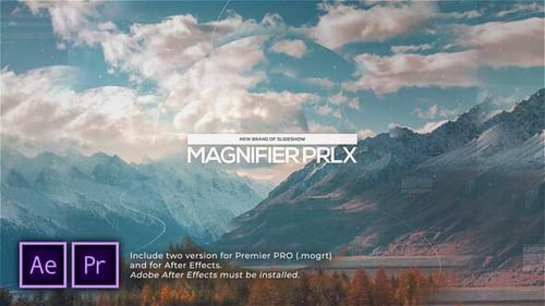Magnifier Parallax Slideshow - Template Premiere Pro Free