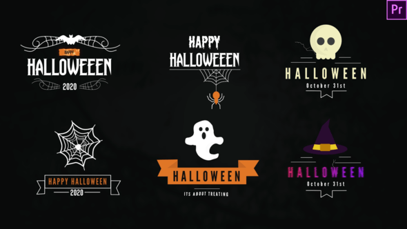 Halloween Titles Pack-Premiere Pro - Template Premiere Pro Free