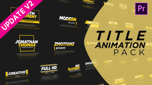 Unique Titles Pack - Template Premiere Pro Free