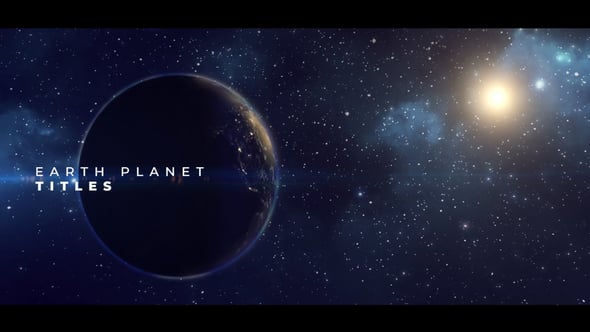 Earth Planet Titles - Template Premiere Pro Free