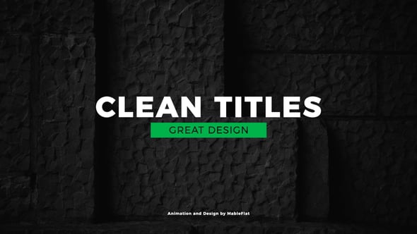 Simple Titles - Template Premiere Pro Free